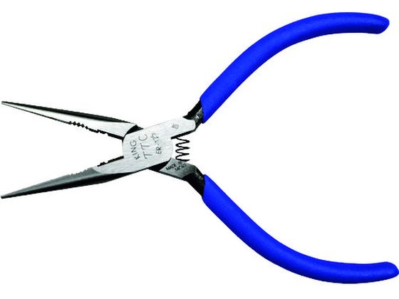 【仕様】●型番：ER-125●切断能力（mm）軟鉄線：φ1．6●全長（mm）：140●切断能力（mm）銅線：φ2．0●ばね付●先端部ギザ付●ボルト回し・パイプつかみ用セレーション付●機械構造用炭素鋼●グリップ：塩化ビニール●非絶縁工具です。...
