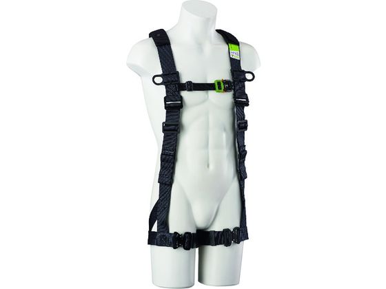 【仕様】●型番：ETN-10A-LL●サイズ：LL ●色：ブラック ●腿バックル：ワンタッチ ●ベルト幅（mm）：45 ●最大使用可能質量：130kg ●胸ベルト寸法 幅（mm）：25●厚生労働省「墜落制止用器具の規格」適合品 ●休止フック...