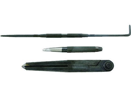 【仕様】●型番：TK-3A●入数：1S●セット内容：ケガキ針KB−KW×1本　センターポンチTCP−M×1本　コンパスPTC−150×1本●超硬チップ付工具　●3本セット【備考】※メーカーの都合により、パッケージ・仕様等は予告なく変更になる...
