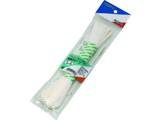 【商品説明】●屋外現場での使用。国旗などフラッグの昇降用。袋の口ひも。テント（店舗）のかがり。●耐候性、耐久性に優れ、漁業用、陸上用などの幅広い分野で使われています。●強度は3つ打に比べ30％程度低下しますが、しなやかで手触りが良く、キンク...