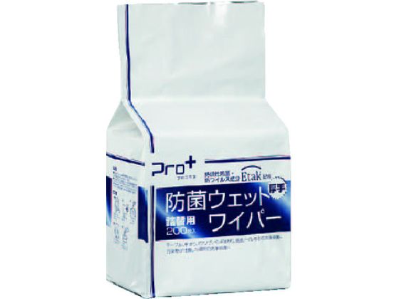 【商品説明】●特許成分Etakを使用し、表面に固定化することにより、除菌効果・防ウイルス効果が持続します。【仕様】●型番：BW1531-WP●入数：200枚●シートサイズ（mm）：150×300　●入数（枚）：200●アルコールタイプ●内容...