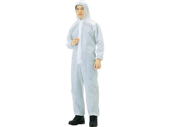 【商品説明】●前部は、表面コートしていますので油汚れやホコリが付きにくく浸透も防ぎます。背面部は、通気性に優れ蒸れにくくなっています。●焼却処分しても有害ガスが発生しません。●非常に軽くて動きやすいフード付のつなぎ服タイプです。【仕様】●型...