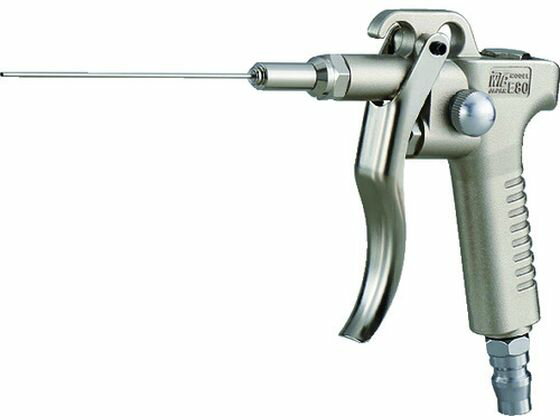 【商品説明】●エアーダスターガン本体にエアーマイクロメーターを内蔵した流量調整が可能なエアーダスターガンです。【仕様】●型番：E80M-1SP●ノズル長（mm）：95●ノズル口径（mm）：1●ノズル取付口：G1／8●エア取付口：G1／4●全...