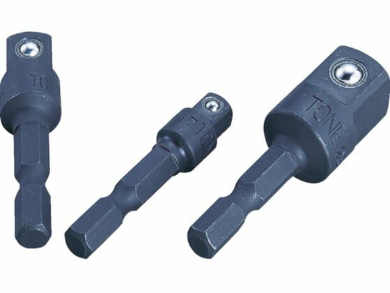 【商品説明】●電動ドリルでソケット類を使えるようにするためのアダプターです。【仕様】●型番：2BSA-12●差込角（mm）：9．5●軸寸法（mm）：6．35●全長（mm）：50●構造用鋼【備考】※メーカーの都合により、パッケージ・仕様等は予...