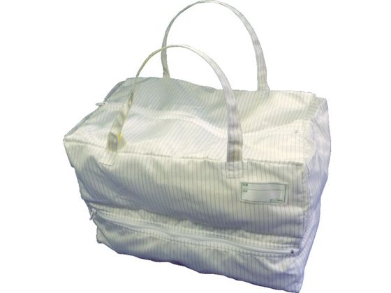 【商品説明】●仕切りがあるためバッグの上下にクリーンウェアとシューズを分けて収納できます。【仕様】●型番：CLBAG−M●色：ホワイト　●幅×高さ×底マチ（mm）：350×250×220●ISOClass5（Fed／STDクラス100）相当...