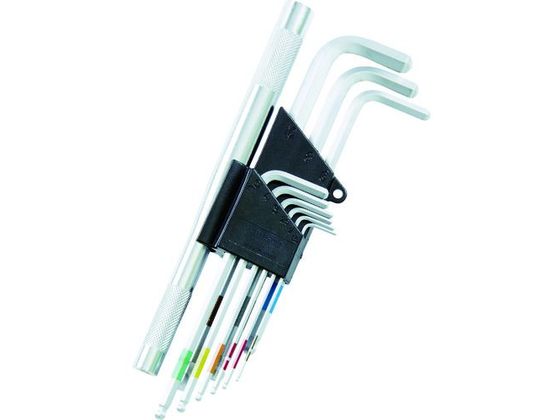 【仕様】●型番：THBR-9S●入数：1S●セット内容（mm）：1．5、2、2．5、3、4、5、6、8、10、TPH−1●セット内容（本）：10●クロムバナジウム鋼（SNCM200V）●ホルダ●パイプハンドル●長手側の先端は、通常のボールポ...
