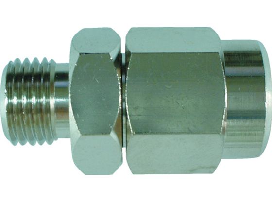 【商品説明】●ウレタンホース用のジョイントです。【仕様】●型番：UJ85-MG1/4●相手側ホースサイズ（mm）：8．5×12．5　●ねじサイズ：G1／4　●ねじ寸法：G1／4　●使用圧力●最高使用圧力1．5MPa●真鍮（ニッケルメッキ）【...