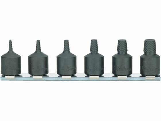 【商品説明】●破損ボルトの抜き取り用です。●破損ボルトに下穴をあけ、ボルトツイスターを食い付かせて抜き取ります。●汎用のソケットレンチのハンドル類で駆動可能です。【仕様】●型番：RS3129/6-L32●入数：1S●セット内容：3129．3...