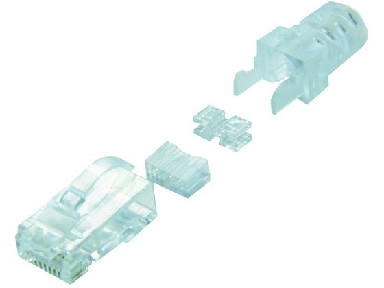 【商品説明】●単線、より線対応の高性能RJ45プラグです。●ラッチ部折れ防止ため、アーチ型形状を採用しています。●部品数が少なく、良好な施工が可能です。【仕様】●型番：VOL-RJ45PLG-6LBL●入数：100個●種類：カテゴリ6　●適...
