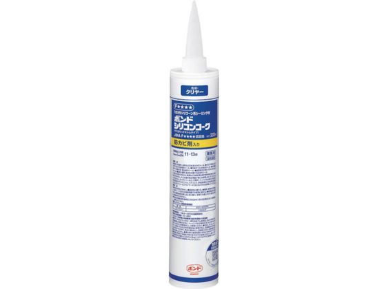【商品説明】●防カビ剤入りのため、特に水まわりのシールに適しています。●日本シーリング工業会 JSIA F☆☆☆☆規格品です。【仕様】●型番：59084●色：クリヤー ●容量（ml）：330●使用温度範囲：−40〜150℃ ●カートリッジタ...