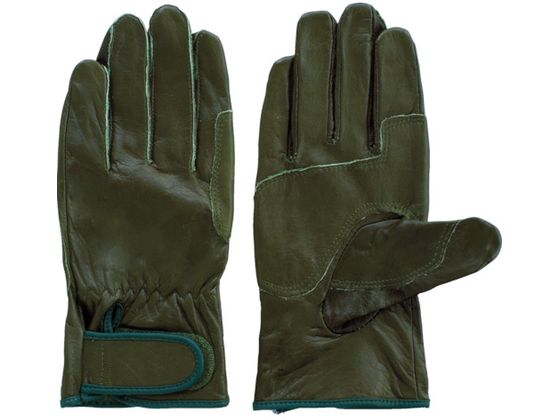 【商品説明】●国産牛革使用で手によく馴染みます。●袖口マジック式でフィット感に優れています。【仕様】●型番：5150●色：国防 ●サイズ：L ●厚さ（mm）：0．7 ●全長（cm）：23．0 ●手のひら周り（cm）：22．0 ●中指長さ（c...