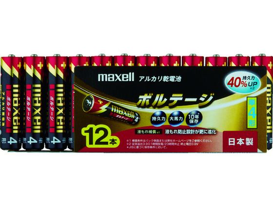 【仕様】●型番：LR03(T)12P●入数：12本●タイプ：単4　●使用推奨期限（年）：10　●パック入数（本）：12　●電圧（V）：1．5●電圧：1．5V【備考】※メーカーの都合により、パッケージ・仕様等は予告なく変更になる場合がございま...