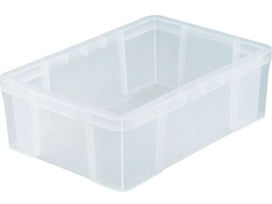 【商品説明】●フタをした状態でも外しても積み重ねが可能です。●軽量のため、持ち運びが容易です。●全面ベタ目の多目的通箱として、あらゆるシーンで汎用的に使用できます。【仕様】●型番：THC-13B●色：透明　●容量（L）：13．3　●適合フタ...