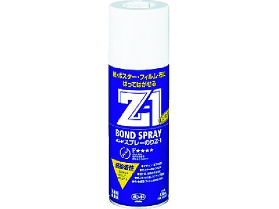 【商品説明】●JIS F☆☆☆☆規格品です。（Z−2−2、Z−3−2）●日本接着工業会 JAIA 4VOC基準適合品です。●貼ってはがせる弱粘着タイプです。【仕様】●型番：Z-1-2●色：淡黄色 ●容量（ml）：430●スプレータイプ ●1...