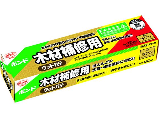 【商品説明】●乾いてもへこみが少なく、仕上がりがきれいです。●乾燥固化後の切削、研磨、ねじ、釘加工がしやすいです。●ほとんどの塗装に対応可能です。●日本接着剤工業会 JAIA F☆☆☆☆です。●JAIA 4VOC基準適合です。【仕様】●型番...