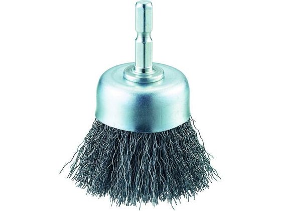【商品説明】●ブラシ形状がカップ型で、下面に向かって毛が植わっています。●電動インパクトドライバで使用するため、ワンタッチで取り外しができます。●比較的広い面の作業向きです。●ステンレス線なので金属面などにサビが出にくいです。【仕様】●型番...