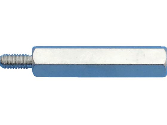 【商品説明】●広範囲の業界で使用されています。【仕様】●型番：SBB-315-E●入数：100個●全長（mm）：15　●対辺（mm）：5．5　●ねじ径：M3　●ねじ長さ（mm）：オス6、メス7●オス−メスタイプ　●六角タイプ●黄銅　C360...