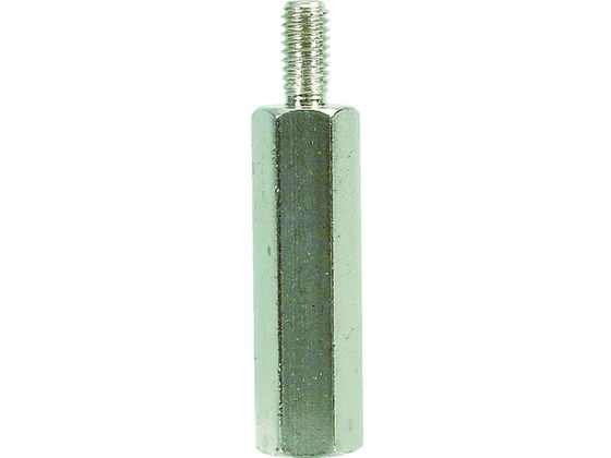 【商品説明】●広範囲の業界で使用されています。【仕様】●型番：SBB-320-E●入数：100個●全長（mm）：20　●対辺（mm）：5．5　●ねじ径：M3　●ねじ長さ（mm）：オス6、メス7●オス−メスタイプ　●六角タイプ●黄銅　C360...