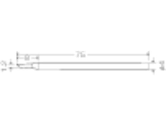 【仕様】●型番：R-48BC●全長（mm）：75　●適合コテ：KS−40R【備考】※メーカーの都合により、パッケージ・仕様等は予告なく変更になる場合がございます。【検索用キーワード】グット替こて先φ4BC型KS20〜40R用　グットカエコテ...