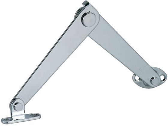 【商品説明】●取り付けが簡単な構造です。【仕様】●型番：TS−71−L●呼称：左用　●全長（mm）：150　●厚さ（mm）：1．6　●穴径（mm）：3．6（小判座）、3．3（L座）　●穴数：2（平座）、2（L座）●冷間圧延鋼板（SPCC）　...