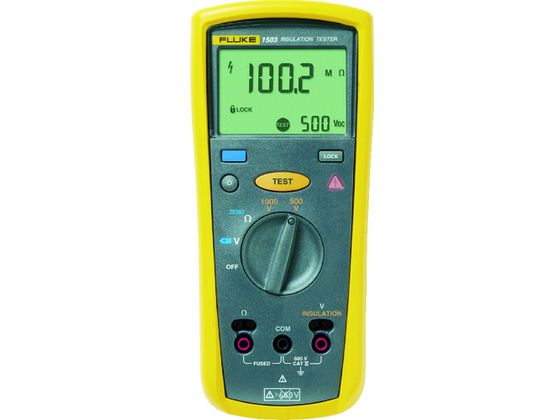 【商品説明】●複数の試験電圧を設定できるデジタル絶縁抵抗計です。【仕様】●型番：1503●定格測定電圧（V／MΩ）：500／500、1000／2000　●最小表示（MΩ）：0．01　●交流電圧（V）：600　●直流電圧（V）：600　●電源...