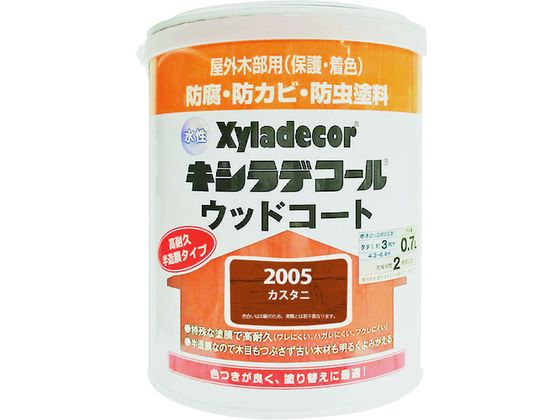 【商品説明】●屋外の木部（ウッドデッキ、ラティス、パーゴラ、ベンチ、ログハウス、羽目板、板へい）に。●木材保護塗料のトップブランド「キシラデコール」の水性半造膜（造膜性能・浸透性能を兼ね備えた）タイプです。【仕様】●型番：000976700...