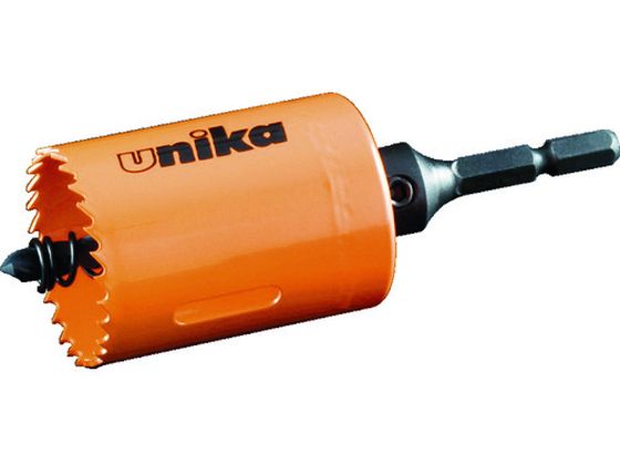 【商品説明】●被削材：薄鉄板（3．2mm以下）、アルミ板（3．2mm以下）、塩ビ板、樹脂板、木材、FRP板など。●インパクト軸シャンクの採用で、電気ドリルからインパクトドライバーまで幅広くご使用いただけます。●有効深さ38mmのボディーとツ...