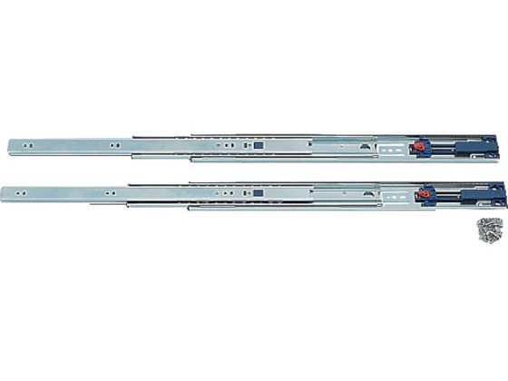 【商品説明】●セルフ＆ソフトクロージング機構付スライドレールです。●セルフ＆ソフトクロージング機構が作動する位置は、レール長さ350mmまでは完全に閉じる20mm手前、レール長さ400mm以上は36mmです。●従来のレール同様に取り付けが簡...