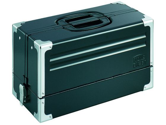 【商品説明】●天面フラットV形3段式両開きケースです。●ケースの角部にガード機能を追加した新型ツールケースです。●デッドスペースをなくし収納スペースを有効に活用できます。●頑丈で衝撃に強いです。【仕様】●型番：BX331BK●色：マットブラ...