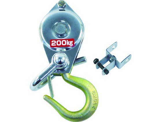 【商品説明】●電動ウインチECW100に取り付けて定格荷重を倍の200kgにすることができます。●フックとシャックルが付いていますのでさまざまな物に掛けられます。【仕様】●型番：EW-DF●入数：1組●最大吊上荷重（t）：0．2　●適合機種...