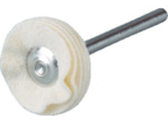 【商品説明】●ネオセーム：やわらかい研磨力のある合成皮革なので鏡面研磨・最終艶出しに最適。使用工具：変速式電動マイクログラインダー。●軸付なので取り付け交換が容易です。【仕様】●型番：203H-13●外径（mm）：20●材質：ネオセーム（合...
