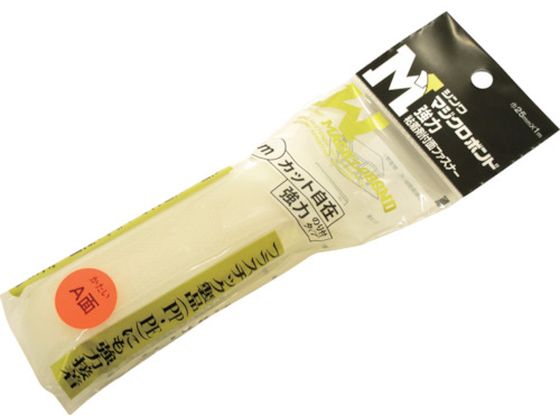 【商品説明】●ナイロン素材で繰り返しの脱着にも耐久性があります。●片面のみでのご使用に最適な使い切りサイズです。【仕様】●型番：1K2LUC-251-W●色：白　●幅（mm）：25　●長さ（m）：1　●厚さ（mm）：2●強粘着のりつきタイプ...