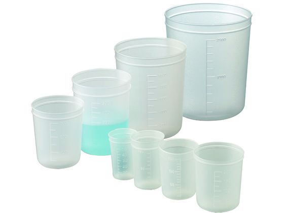 【商品説明】●成型時に離型剤を使用しておりませんので検査、混合、反応、分析などに適しています。【仕様】●型番：20−4215−01●入数：1000個●容量（ml）：50　●目盛間隔（ml）：5　●外径（mm）：43　●上径×下径×高さ（mm...