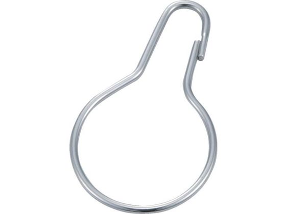 【商品説明】●パイプなどに通してカーテンを吊るすのに使用。ステンレス製なので特にシャワーカーテンに適しています。●細径のばね材なので、開閉が簡単で、手軽にできます。●カーテンの上部金具として使用できます。【仕様】●型番：TCH-15●入数：...