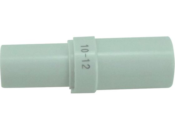【仕様】●型番：FR10-12JW●ジョイント径E1（mm）：10　●ジョイント径E2（mm）：12　●使用圧力：1MPa（空気）、0．3MPa（水）　●使用流体：空気、水●流体温度：−5〜60℃（空気）、5〜40℃（水）●本体：難燃性ポリ...