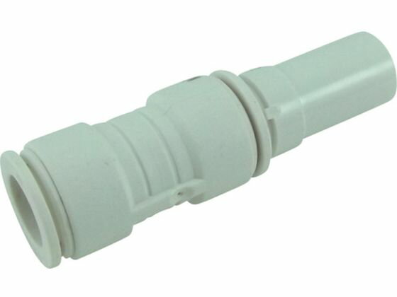 【仕様】●型番：FR10-12RCW●ジョイント径E（mm）：12　●適合チューブ内径D（mm）：10　●使用圧力：1MPa（空気）、0．3MPa（水）　●使用流体：空気、水●流体温度：−5〜60℃（空気）、5〜40℃（水）●本体：難燃性ポ...
