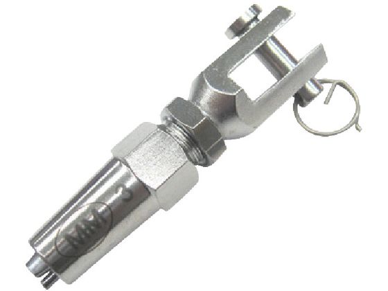 【商品説明】●ワイヤを現場で取付できます。【仕様】●型番：B-2419●D（mm）：5 ●W（mm）：13 ●H（mm）：7．2 ●（L）（mm）：55 ●適用ワイヤー径（mm）：3 ●d（mm）：6．5 ●L2（mm）：24 ●L3（mm...