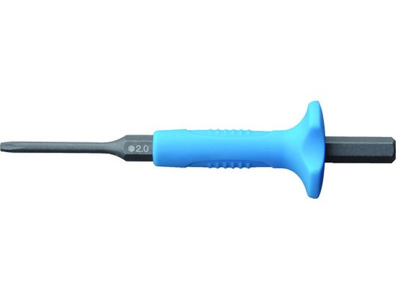 【仕様】●型番：AK-22NH-2●全長（mm）：105mm●対応サイズ：H2．0mm●対応ネジ：六角穴付●対辺6．35mm六角軸●取替用ビット●六角ネジとりビット六角軸：対辺6．35mm●ネジに喰い込む特殊刃先形状●クロムモリブデンバナジ...
