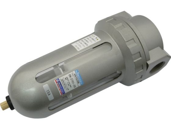 【仕様】●型番：BN-2701-20●ろ過精度（μm）：40　●使用圧力（MPa）：0．00〜1　●処理空気流量（［［M3］］／min）：5．70　●接続口径：Rc3／4　●全長（mm）：232　●使用流体：空気●流体温度：5〜60℃　●ド...