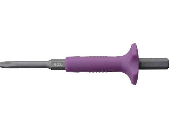 【仕様】●型番：AK-22NH-3●全長（mm）：105mm●対応サイズ：H3．0mm●対応ネジ：六角穴付●対辺6．35mm六角軸●取替用ビット●六角ネジとりビット六角軸：対辺6．35mm●ネジに喰い込む特殊刃先形状●クロムモリブデンバナジ...