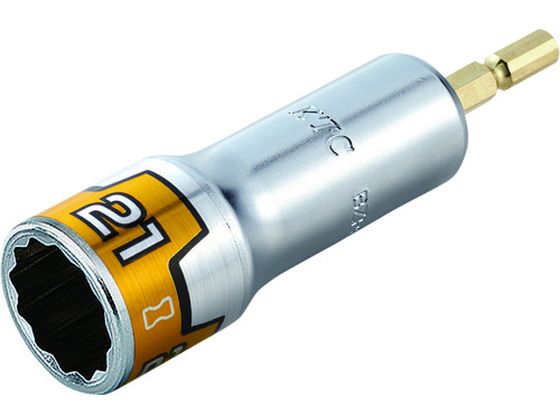 【商品説明】●ビットにヒューズ機構を採用することで、破損しても先端部分（ソケット）の落下を防ぎます。●破損時の脱着もスムーズです。●ボルト・ナットをより素早く締結できる12角タイプです。【仕様】●型番：BZP63-21W●軸寸法（mm）：6...