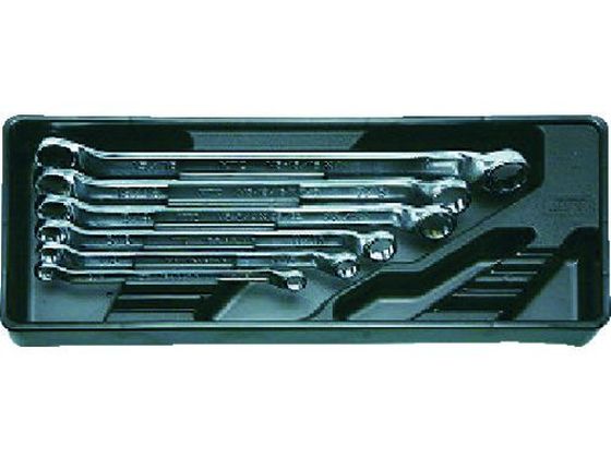 【仕様】●型番：TM506B●入数：1S●セット内容（インチ）：3／8×7／16、1／2×9／16、5／8×11／16、3／4×25／32、13／16×7／8、15／16×1●セット内容（点）：6●樹脂成形トレイ【備考】※メーカーの都合によ...