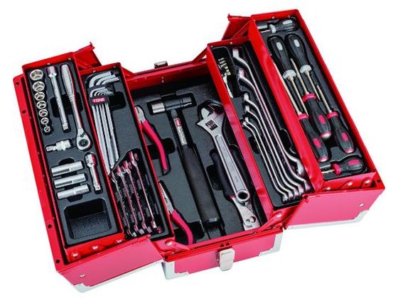 【仕様】●型番：TSA3309●入数：1S●ケース色：レッド●ケース寸法（mm）間口：433●ケース寸法（mm）奥行：220●ケース寸法（mm）高さ：240●セット内容（点）：56●差込角：9．5mm（3／8inch）●引出し内寸法（mm）...