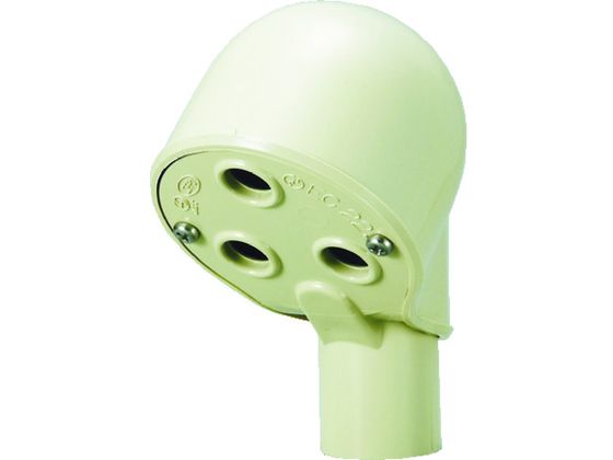 【商品説明】●高耐候性・耐衝撃性樹脂を使用し、グレードアップしました。【仕様】●型番：EC22JHW●色：アイボリー　●適合電線管：VE管22　●W（mm）：70　●φd（mm）：12　●D（mm）：64　●H（mm）：68　●穴数：3●高...