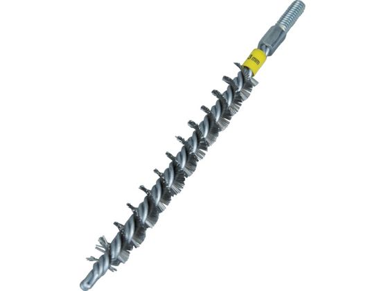 【商品説明】●スパイラル型ブラシは、煙突掃除用ブラシなどにみられる様な針金を芯線にしてそれをねじることにより、線材を固定しているブラシです。●パイプ内径、ねじ孔の内面など、普通のブラシでは届きにくい場所のクリーニング、バリ取り、その他のスケ...
