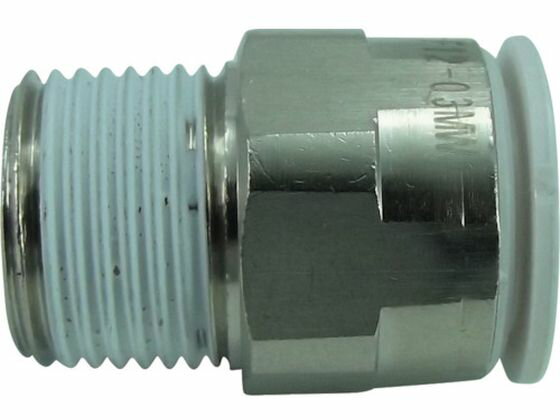 【仕様】●型番：F12-03MW●接続口径：R3／8　●適合チューブ外径D（mm）：12　●六角対辺（mm）：19　●使用圧力：1MPa（空気）、0．3MPa（水）　●使用流体：空気、水●流体温度：−5〜60℃（空気）、5〜40℃（水）●本...