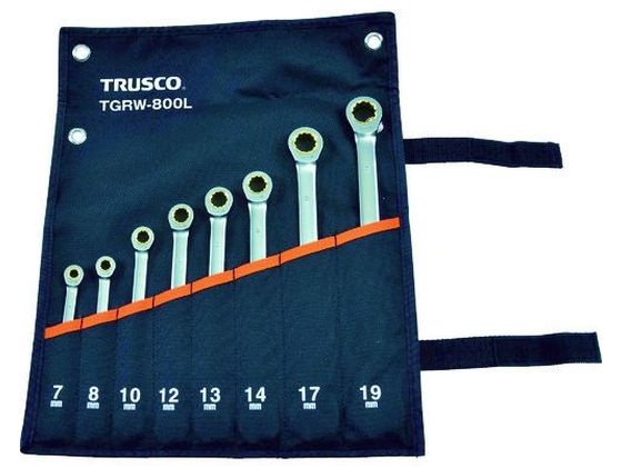 【仕様】●型番：TGRW-800L●入数：1S●セット内容：TGRW−07L、08L、10L、12L、13L、14L、17L、19L●セット内容（mm）：7、8、10、12、13、14、17、19●セット内容（点）：8●表面処理：三価クロム...