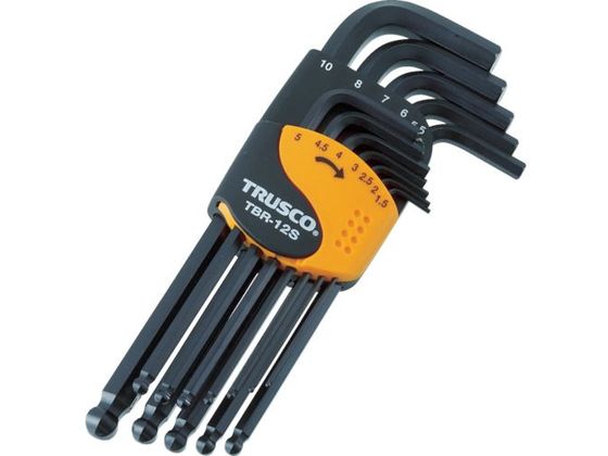 【仕様】●型番：TBR-12S●入数：12本●セット内容（mm）：1．5、2、2．5、3、4、4．5、5、5．5、6、7、8、10●セット内容（本）：12●クロムバナジウム鋼（Cr−V）●ホルダ【備考】※メーカーの都合により、パッケージ・仕...