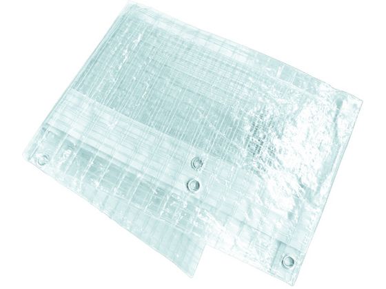 【商品説明】●透明塩ビ（PVC）シートに糸が入ったことでシワになりにくく強度・耐久力があります。【仕様】●型番：B-160●引張強度：縦70N／3cm、横80N／3cm　●色：透明　●幅（m）：0．9　●長さ（m）：1．8　●厚さ（mm）：...