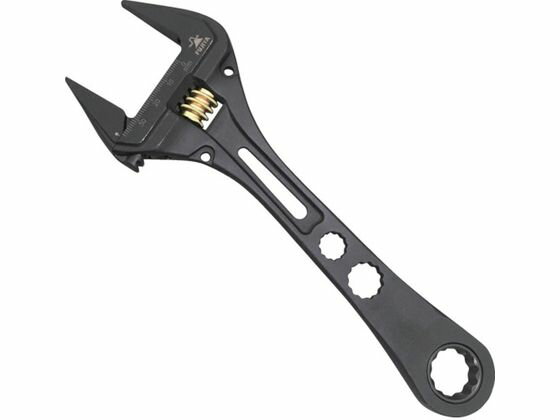 【商品説明】●柄端部に17mmのラチェットレンチが付いているので足場組作業などに最適です。●最大開口38mmとワイドな開口です。●柄の部分には10mm、13mmのメガネレンチ付きです。●でっぱりが少なく狭い場所でも使いやすくなっています。●...